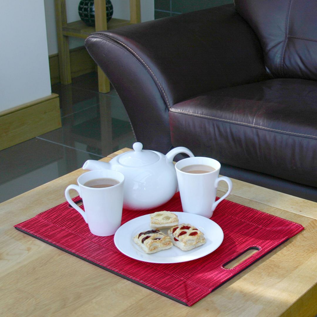 Freeform Tablett Tischset Schwarz Grau 45 x 35 cm | 100231342